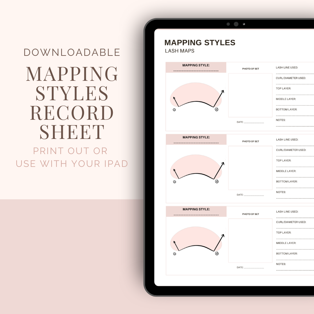 Mapping Styles Record Sheet (downloadable) – Elluxor Lash